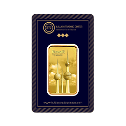 24k " Kuwait Towers " Yellow Gold Ingot - 20g | products
